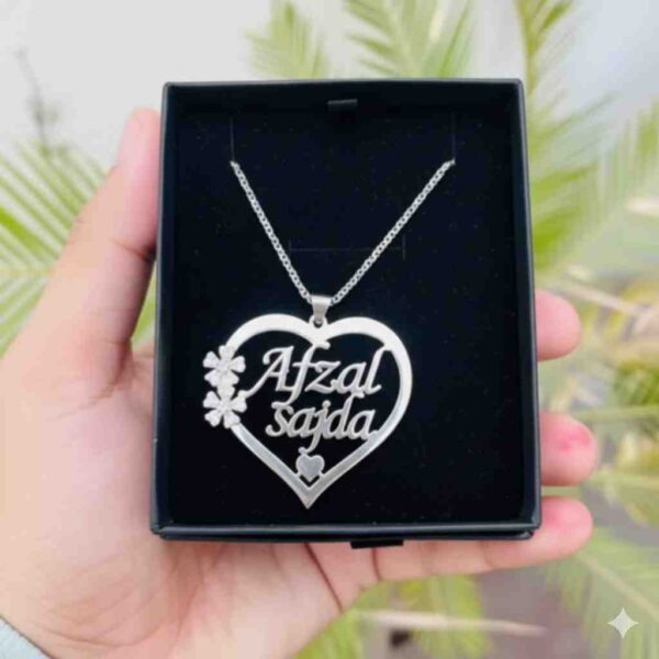 Double Name Locket Design - zarajewellers
